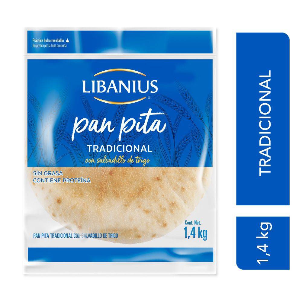 Libanius Traditional Pita Bread (1.4 kg) – Ribera2Go.com
